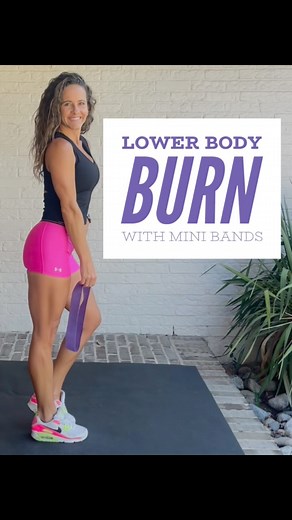 Quick LOWER BODY BURN 🔥 with mini bands (about a 20 min workout) *Work for 50 seconds-Rest for 10 sec.(Don't rush Reps, just work nice and slow through each Rep until 50 sec up) 1️⃣ Lateral Step Hop (raise to toes for mod) 2️⃣Clam Shell Dip (each side) 3️⃣Abductor Kick-outs 4️⃣Donkey Kicks 5️⃣Duck Walk 6️⃣Wall Sit Abductor Pulse 7️⃣Single Leg DL (each leg) 8️⃣Quad Busters (each leg) REPEAT ABOVE if you have enough time! #homeworkout #fitmom #resistancebands #strengthtraining | faithfithome