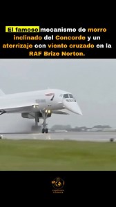 64K views · 1.3K reactions | El famoso mecanismo de morro inclinado del Concorde y un aterrizaje con viento cruzado en la RAF Brize Norton #aviation #aire #Maniobras #UnitedStates #spain | Sabiduría Cósmica | Facebook