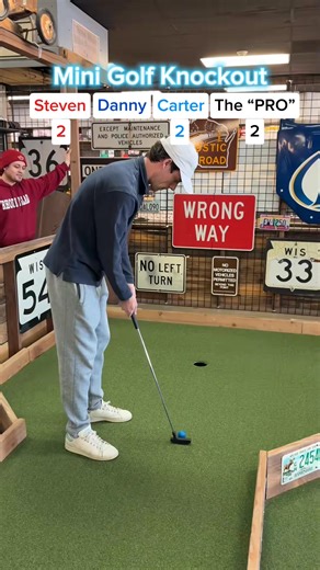 Mini Golf Knockout Challenge with The “PRO” #... #viral #foryou #usa #golf #fyp #minigolf #twintourgolf | Viral Post
