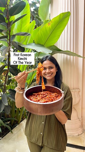 1.9M views · 10K reactions | POV :- First Korean Kimchi Of The Year ️ | Oh, Cheat Day | Facebook