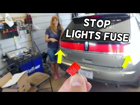 LINCOLN MKX BRAKE LIGHT SWITCH FUSE LOCATION REPLACEMENT. BRAKE LIGHTS STOP LIGHTS NOT WORKING
