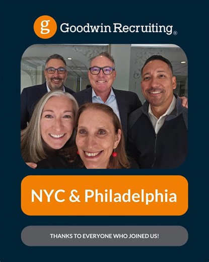 Check out this HUGE list of #GoodwinRecruiting partners who met up in NYC and Philadelphia this week! It was an amazing time and we appreciate everyone who traveled near and far to join. Always great to connect and collaborate in person. ✨ Andy Decker · Jessica Diamond · Allegra Highsmith · Gary Rumpp · Scott Gaba · Alan McArthur · Anthony Leone · Bob Otey · Brian Douglas · Elizabeth Wetherhold · Emily Lauro · Erica Gillespie · Francesca Brajuha · Francine Lucas · Ghali Asad · James Kinder · Joh