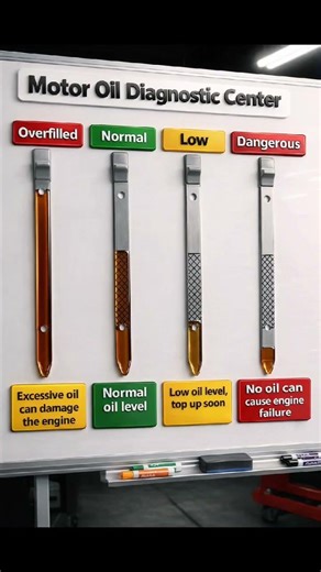 How to Check Your Motor Oil Properly. #car #solutions #mechanical