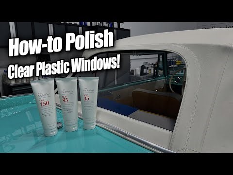 Removing swirls and scratches out of convertible plastic windows