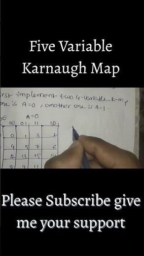 how to implement 5 variable K map #shorts #trendingnow #kmap #5variable