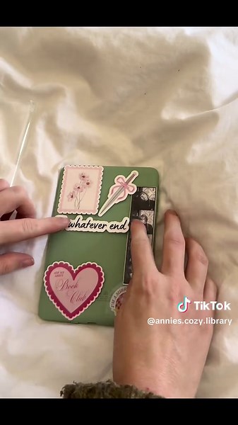 Decorate My New Kindle with Matcha Stickers