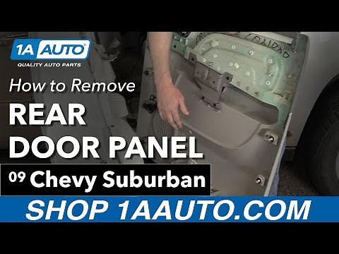 How to Remove Rear Door Panel 07-14 Chevy Suburban