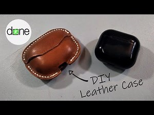 How to make Leather Earbuds Case | Done