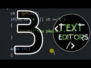 TOP 3 THE BEST TEXT EDITORS FOR CODING ( 2016 )