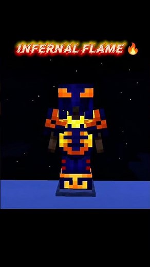 Infernal Flame 🔥 . Minecraft Armor Trim Combination