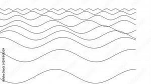 Multiple Deeper Depth Layers of Various Frequencies Waveforms in Parallax