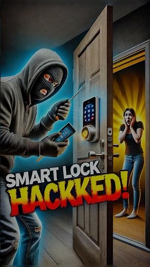 Smart Lock Hack! See How Thieves Open Your Door in Seconds! 😱🔓 #shorts