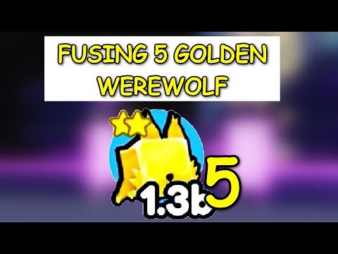 HALLOWEEN EVENT! FUSING 5 GOLDEN WEREWOLF! (Pet Simulator X - HALLOWEEN)