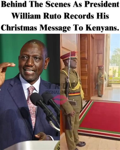 Behind The Scenes As President William Ruto Records His Christmas Message To Kenyans. | True Signal News/TSN