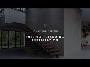 Lightweight Concrete Interior Cladding Installation