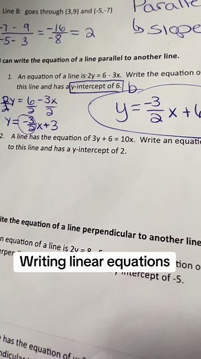 Linear equations #fyp #youwantalgebra #mathtutor #mathhelp #mathteacher #gedmath #algebra #psatprep #satprep #actprep #8thgrademath #algebra1 #geometry #linearequations #parallel #perpendicular