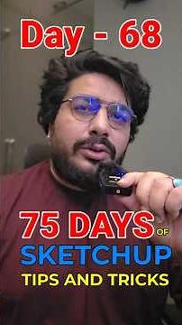 ✅ Day 68 – Shape Bender in SketchUp 🌀 | Bend Any Object Along a Curve | 75 Days Challenge