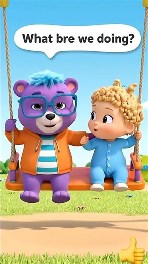 Swing Time 🎠😄 | Fun Learning for Kids Shorts #toddlersongs #kids