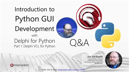 Introduction to Python GUI Development with Delphi for Python - Part 1： Delphi VCL for Python [m0r80