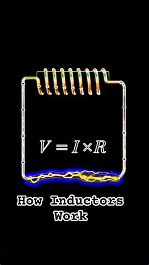 How Inductors Work (in 25 seconds) ⚡ #electrical #science
