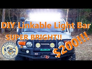 DIY linkable light bar!! So Bright!! Instructions and test