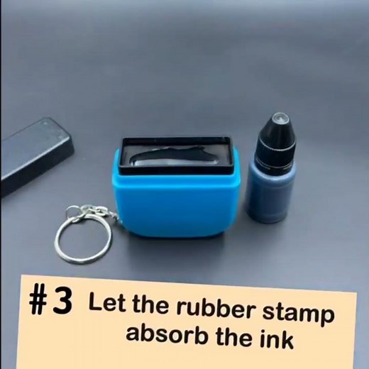 how to refill refill pre ink stamp #stamp #sealing
