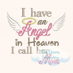 Heaven Angel Embroidery Design: Mother's Love (digital Download) - Etsy