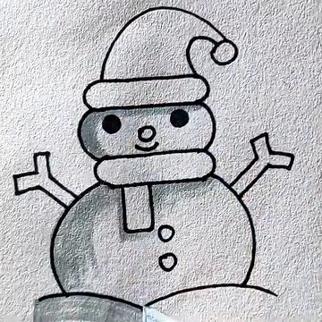 Easy snowman drawing 🥶🥶 Song name: Title: Morning Light (Instrumental) Artist: Sugartapes Link: https://business.facebook.com/sound/collection/?sound_collection_tab=sound_tracks&asset_id=325343796705855&reference=artist_attr | All About Art