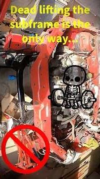 Redneck Sub frame Installation! #car #automobile #racecar #sportscar #trackcar