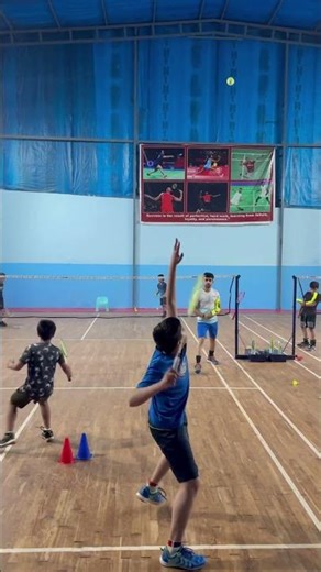 Mastering the toss, one drill at a time 🎯🏸💪🔥