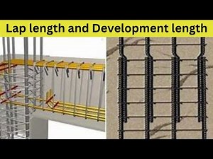 What is difference b/w lap length and development length in column and beam