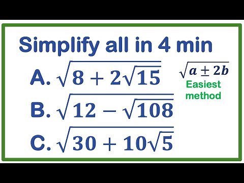 Square root of Surds /Double square root