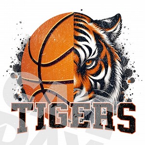 Tiger Basketball Mascot PNG: Sublimation Design (digital Download) - Etsy