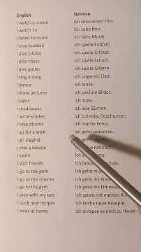 Learn German Verbs Easily Explained A1–A2 #germanforbeginners #germanlanguage #deutschkurs