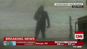 Force of Florence pushes ocean waters into NC beach town