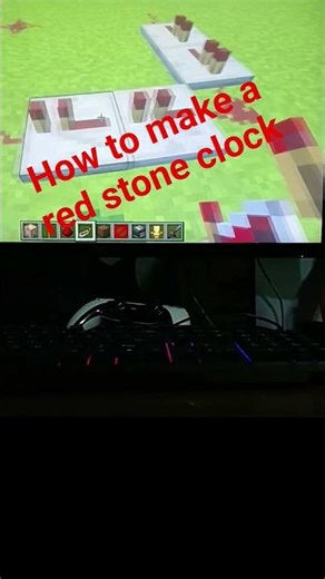 how to make a red stone clock