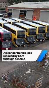 Up to four hundred jobs have been saved at the bus manufacturing firm, Alexander Dennis. The company says it will keep its Scottish sites open, after the Scottish Government pledged £4m towards a furlough scheme to protect roles. The bus maker had previously set out plans to close its facilities in Falkirk and Larbert and move production down south. The financial support will only be made available when the company shows they have future orders #news #jobs #scotlannd #furlough #politics #bus #re