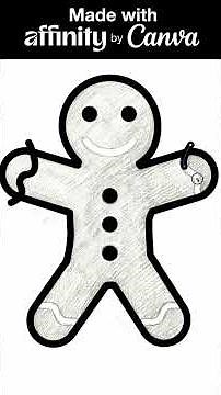 Creating a Gingerbread Man using Afffinty by Canva