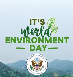 🗓️ In 1972, the General Assembly of the United Nations🇺🇳 designated June 5 as World Environment Day🍃, reaffirming the responsibility of the international community to take action to preserve and enhance the environment and the need for continuous international cooperation🌍. On this World Environment Day, the United States🇺🇸 and others around the world are working to eliminate the release of plastic into the environment by 2040. Over eight million tons of plastic waste enter the ocean🌊 ea