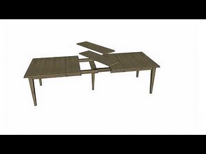Classic Shaker Extending Dining Table With 4 Leaves Video