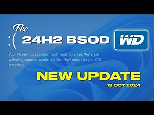 New Firmware Update From Western Digital To Fix Windows 11 24H2 BSOD Error