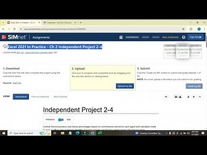 Excel 2021 In Practice - Ch 2 Independent PROJECT 2-4 | Excel 2024 Chapter 2 | Mac Week 1 Simnet
