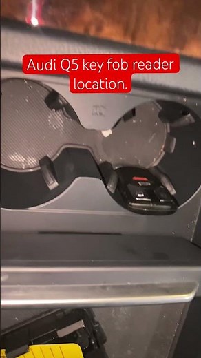 Audi Q5 18 key fob reader location.#Q5 key #q5 reader#q5 immobilizer.