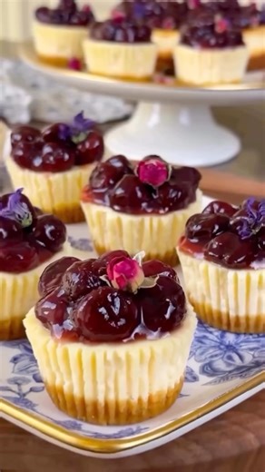 👨‍🍳 Chef on Instagram: "The recipe 👇 . |First follow us @triple_xl_cooking for more . . Mini Cheesecakes 🌷🌷🌷 These individual cakes are delicious! For the crust: 300g digestive biscuits (alternatively dry biscuits) 150g melted butter For the filling: 300g Philadelphia 100g granulated sugar 150g fresh cream 3 eggs 30g cornstarch 50g powdered sugar 1 tablespoon vanilla extract For the cherry sauce: 200g cherries 2-3 generous tablespoons sugar 2-3 tablespoons water 10g cornstarch Juice of 1/2