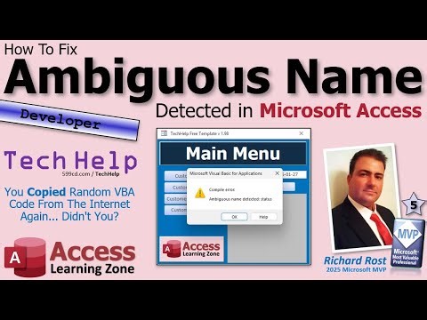 How To Fix Ambiguous Name Detected Error and Find Duplicate Procedure Names in Microsoft Access
