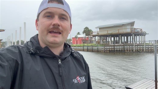 The @NHC_Atlantic has issued new surge maps showing the threat for 10 feet of surge. How much is 10 feet? Here I show you a direct example and what to expect. Stay aware and stay safe. MyRadar Weather Radar SevereStudios Storm Chasers | Storm Chaser Jordan Hall