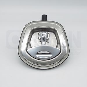 [Hot Item] Stainless Steel Whale Tail Latch RV Pull Handle Truck Door Latch Lock Trailer Caravan Toolbox Fishtail Lock