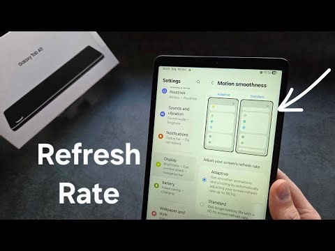 Samsung Galaxy Tab A11 - How to Change Display Refresh Rate