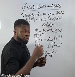 Calculation on pH scale || Acids || Bases ||Salts || Chemistry-JAMB -WAEC 2025 #pidginenglish #instructoralison #pH #phscale #acid #base #salt #Jamb #waec | Alison Zaccheaus Otuebe