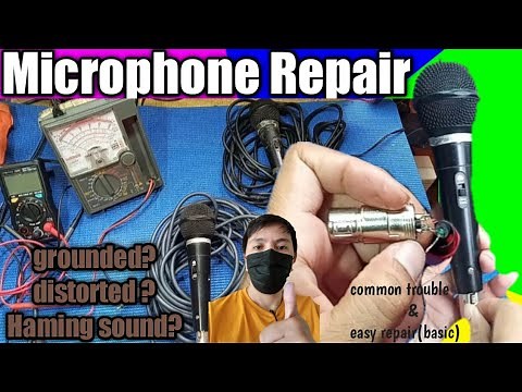 Microphone repair|grounded & distorted sound effect|most common problem and easy fix Tutorial2021